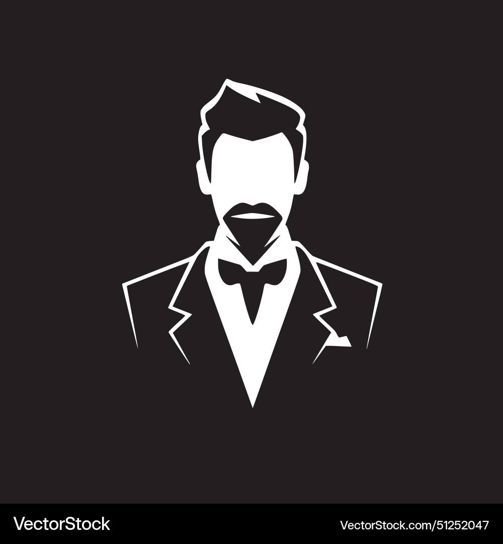 Suit - black and white isolated icon Royalty Free Vector