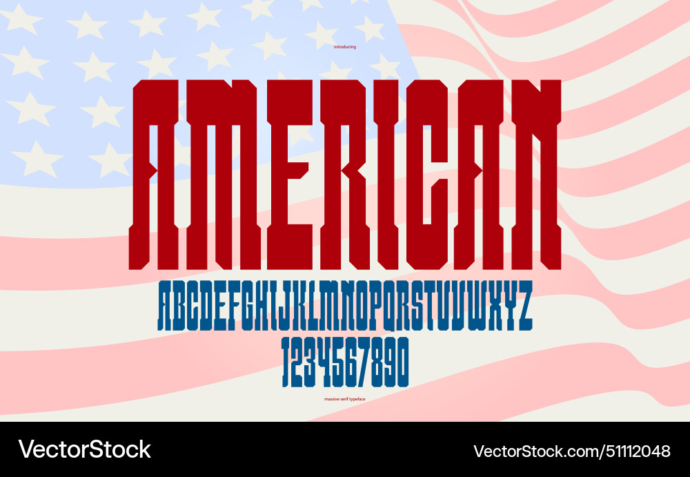 Bold massive condensed geometric font for logo Vector Image