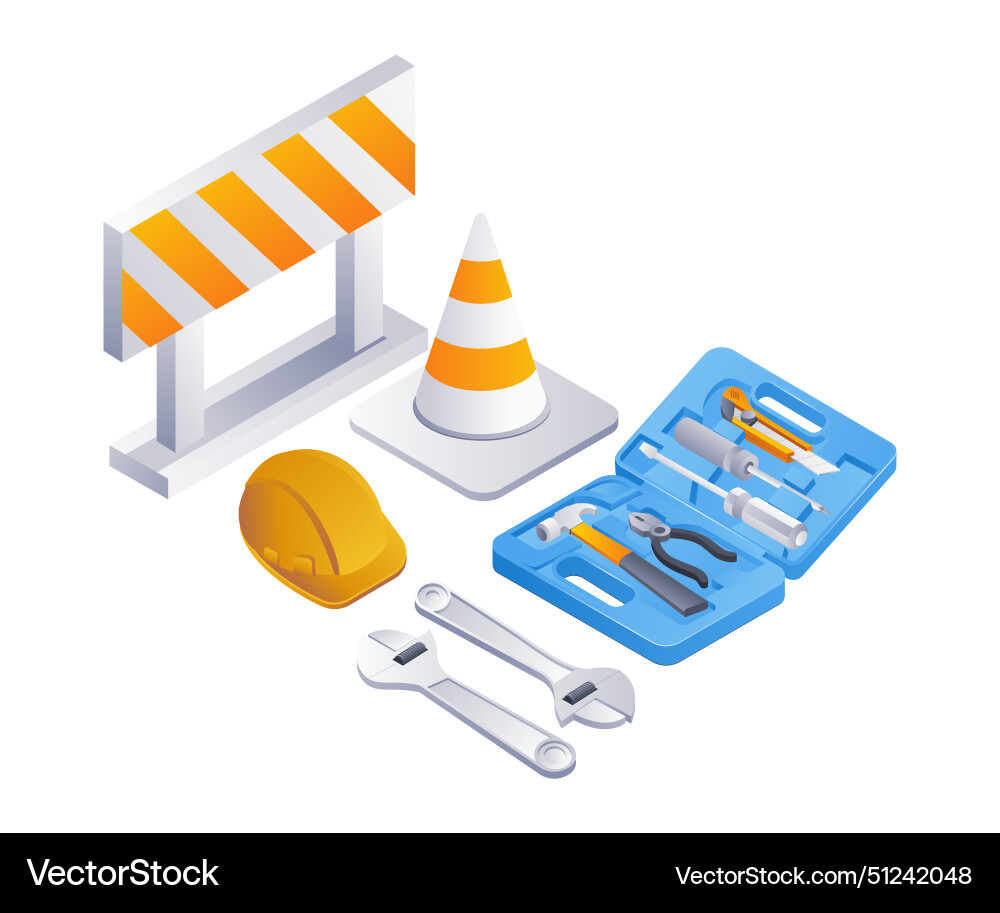 Building carpentry tools infographics flat Vector Image