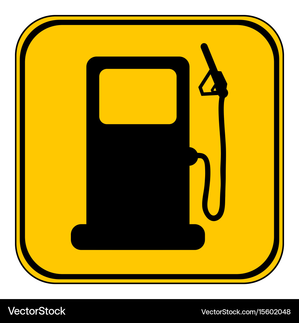 Gas station sign Royalty Free Vector Image - VectorStock