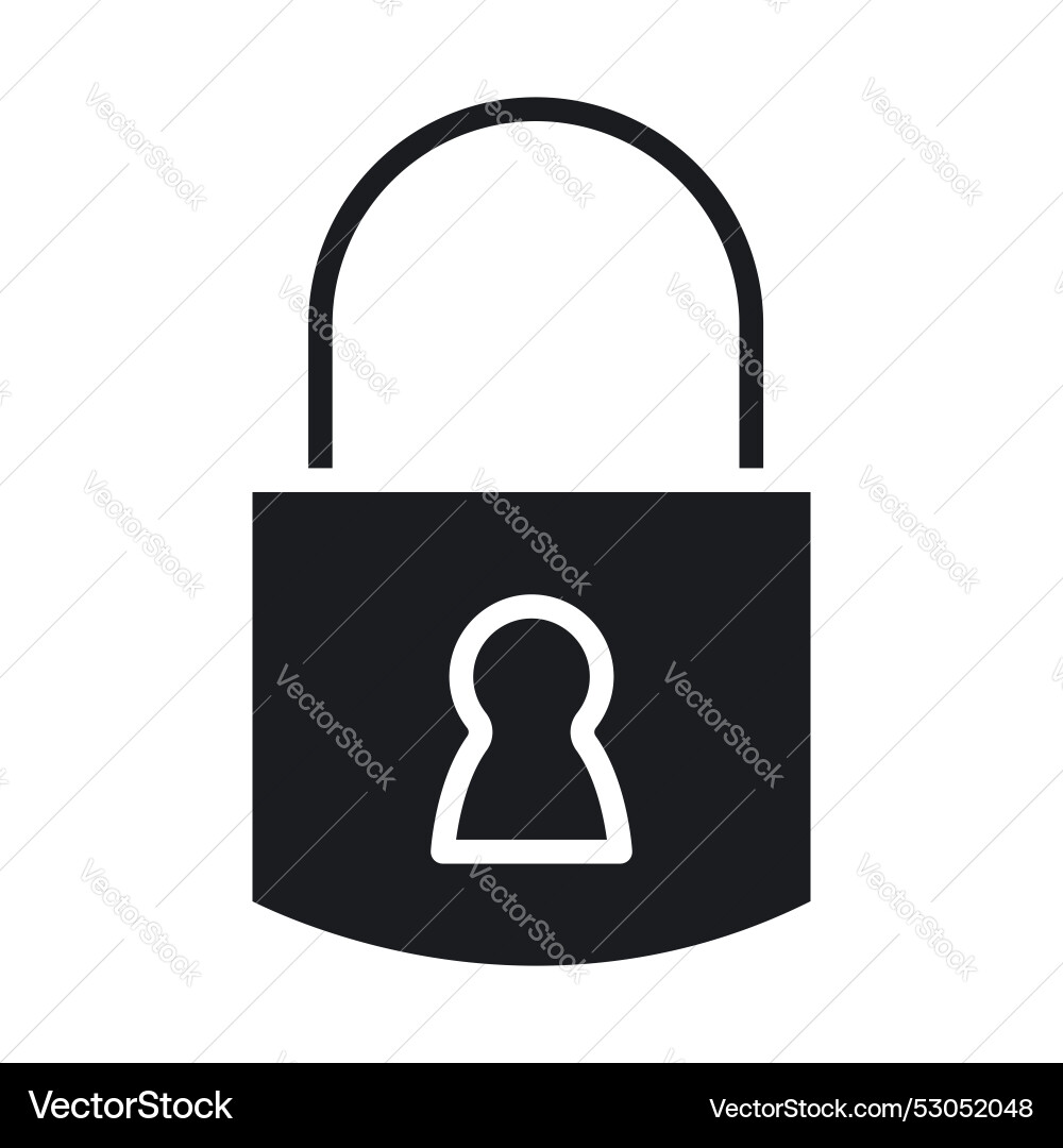 Lock icon set secure password symbol privacy Vector Image