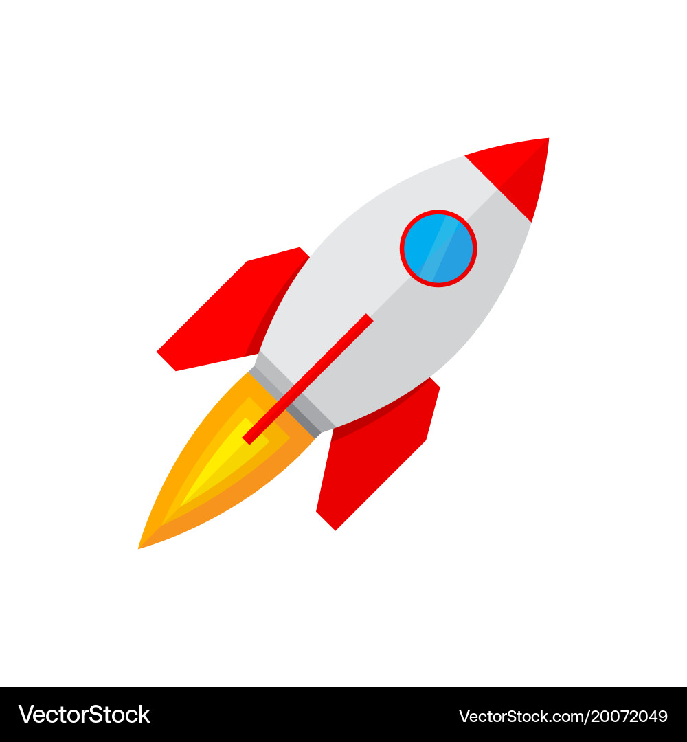 Rocket Ship Icon Royalty Free Vector Image - VectorStock