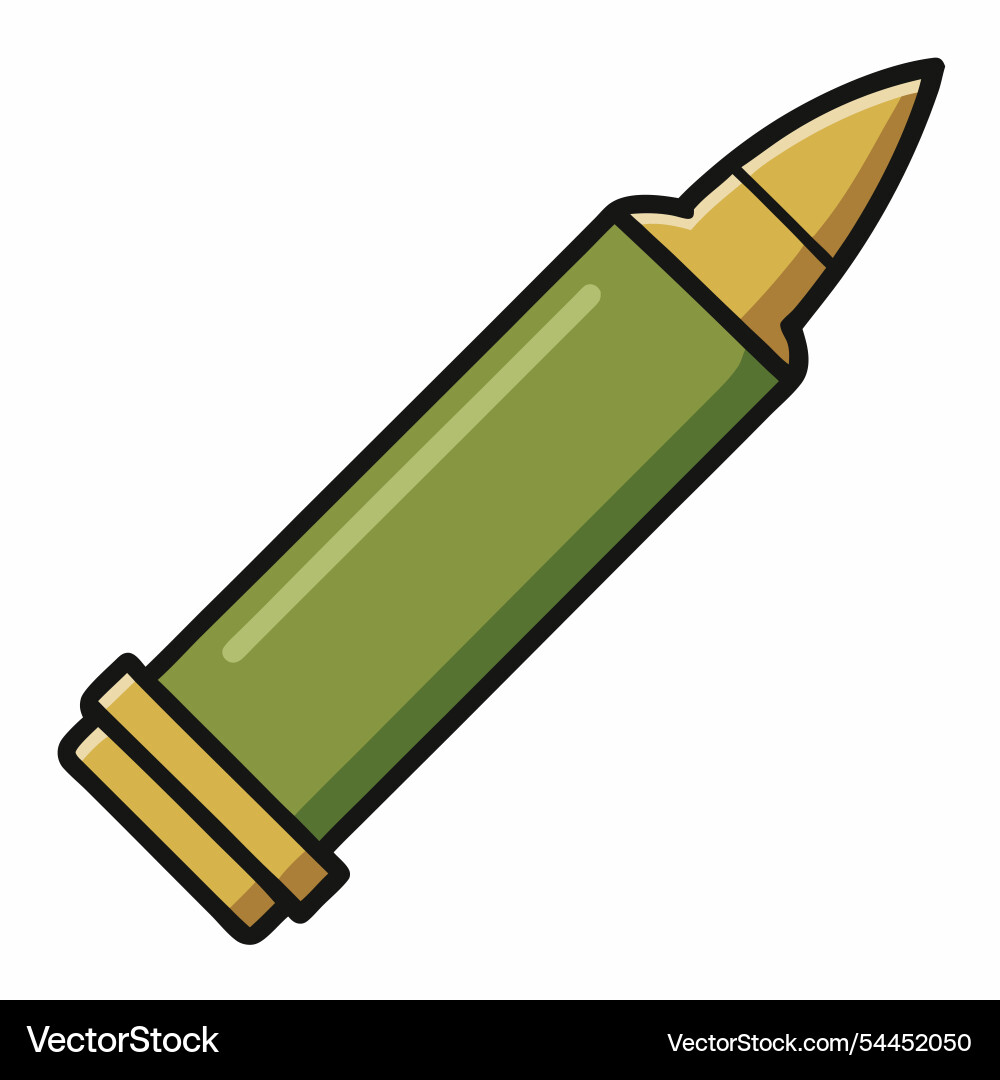 Ammunition flat style isolated white background Vector Image