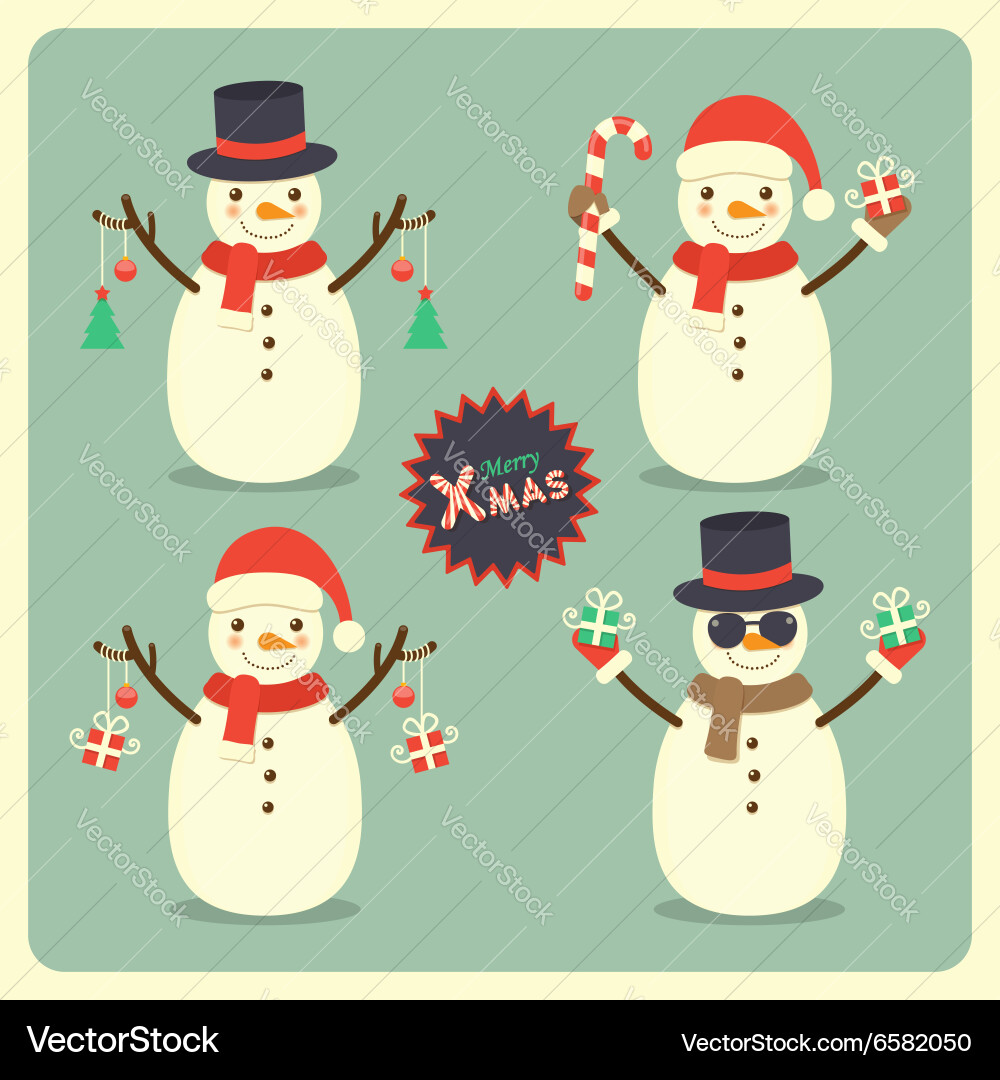 Iceman Christmas Ice Snowman Vector Images (36)