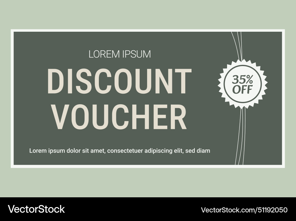 Discount voucher template Royalty Free Vector Image