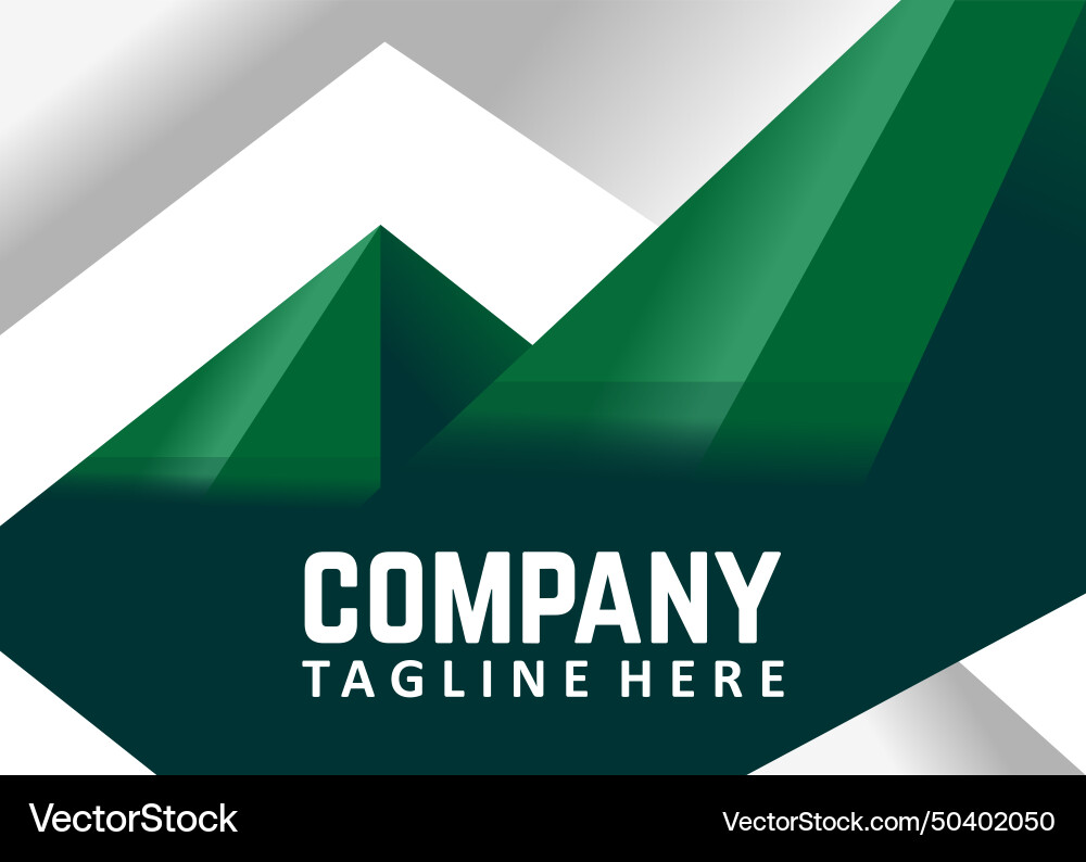 Modern green innovative banner background Vector Image