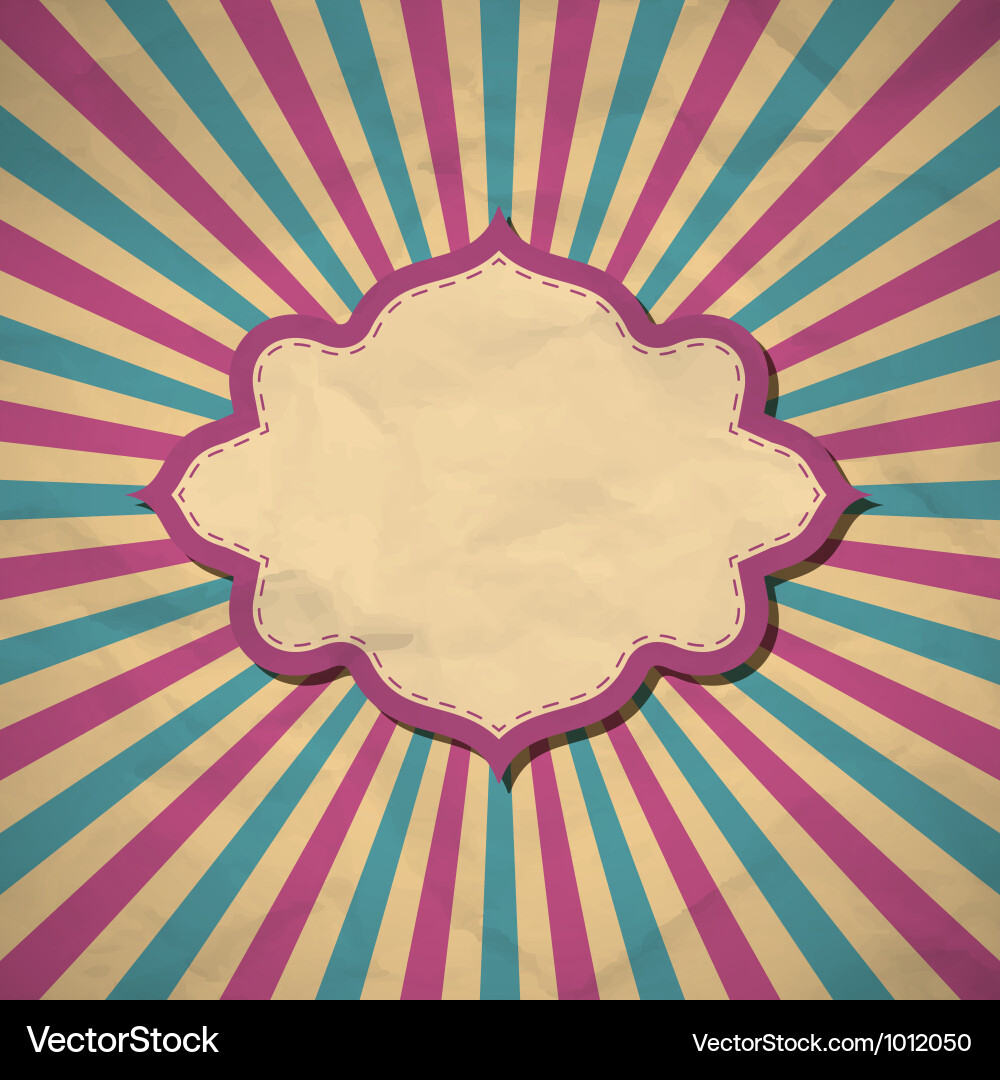 Retro frame Royalty Free Vector Image - VectorStock