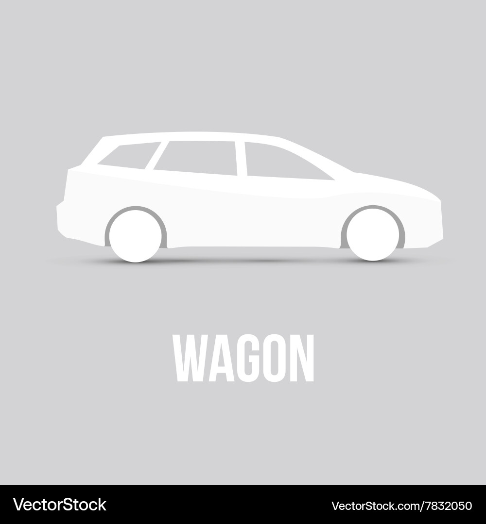 Beispiel Auto-Ikone isoliert Lizenzfreies Vektorbild