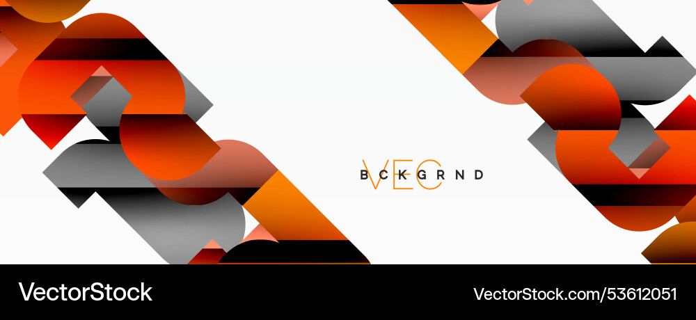 Abstract background colorful geometric curve Vector Image