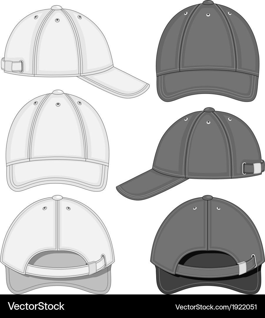Baseball cap Royalty Free Vector Image - VectorStock