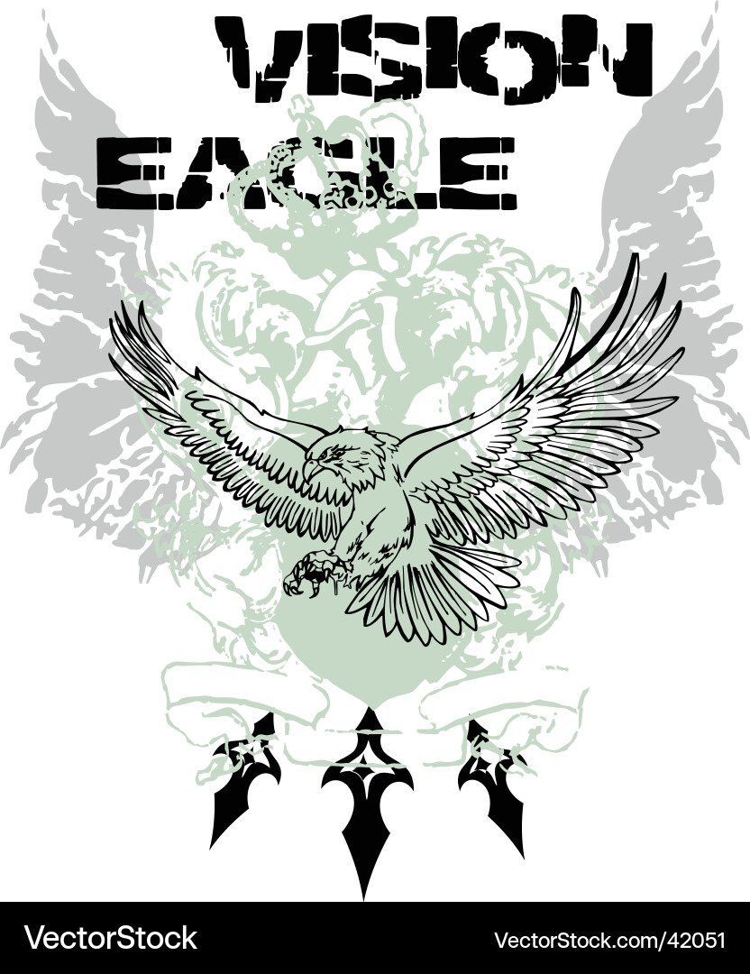 Eagle flying design Royalty Free Vector Image - VectorStock