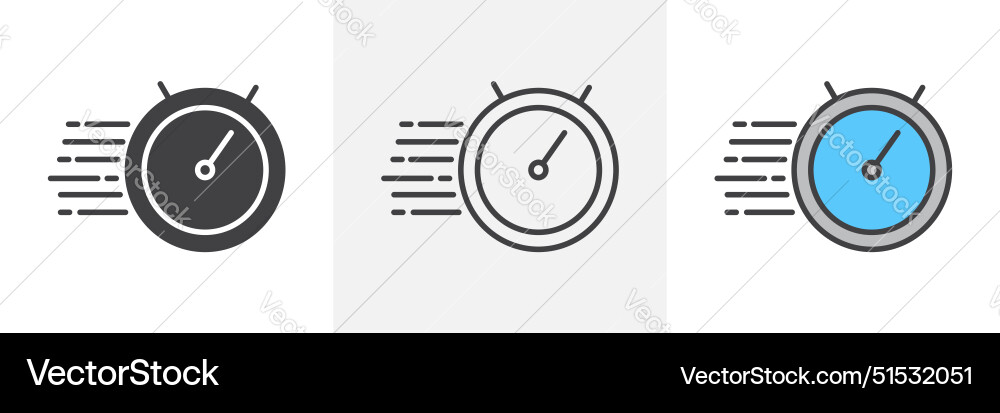 Express icon set fast delivery symbol quick rapid Vector Image