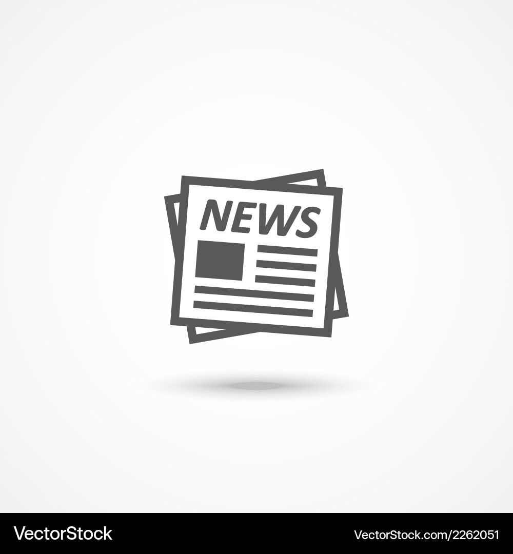 Newspaper Icon Royalty Free Vector Image - VectorStock