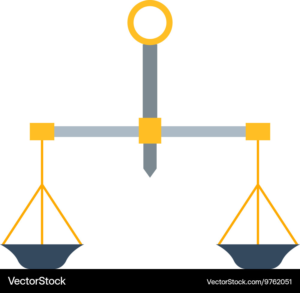 Scale isolated Royalty Free Vector Image - VectorStock