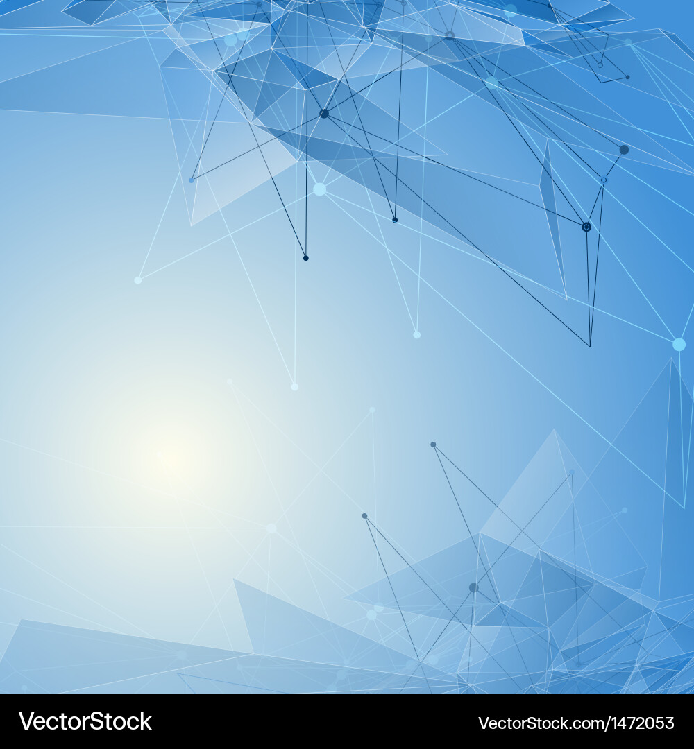 Abstract triangle mesh background Royalty Free Vector Image