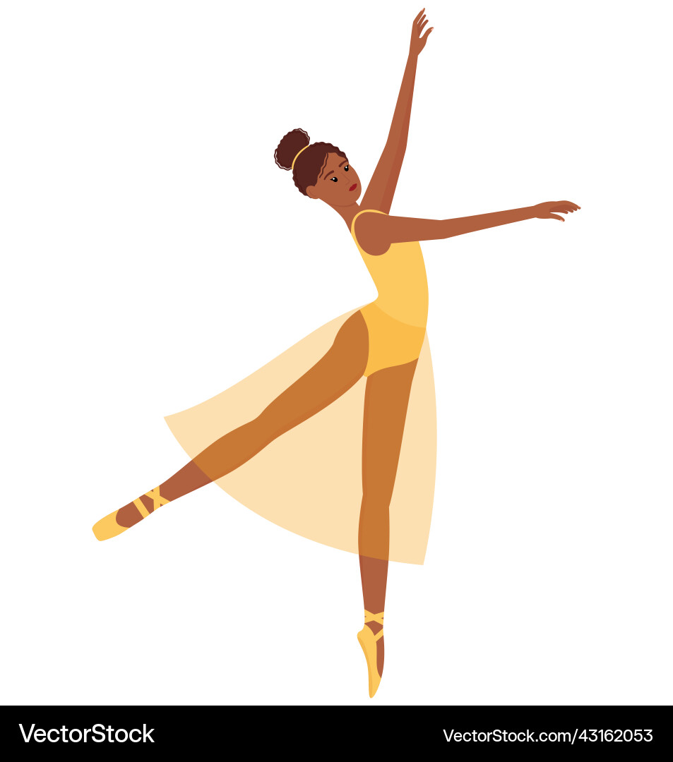 Ballet dancer beautiful dancing ballerina Vector Image
