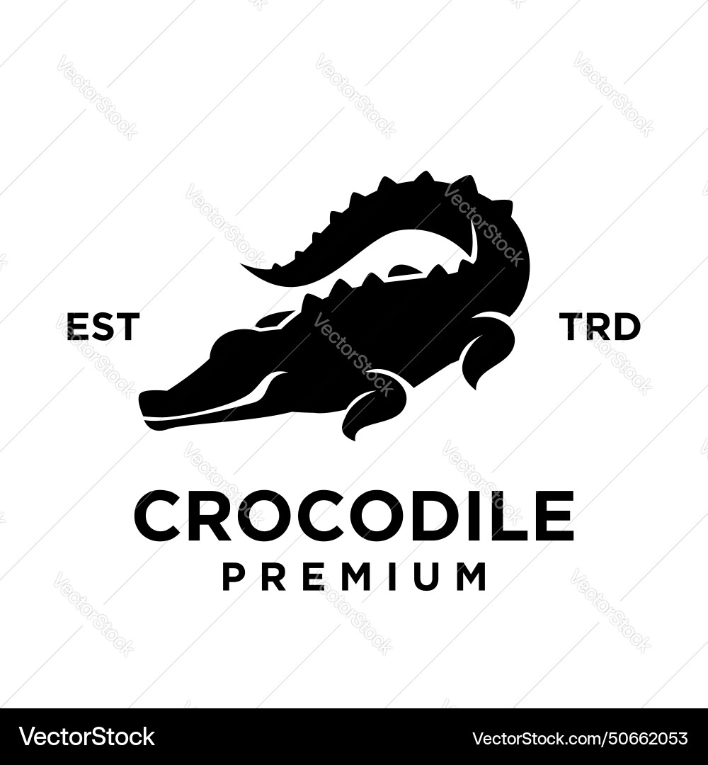 Crocodile logo icon design Royalty Free Vector Image