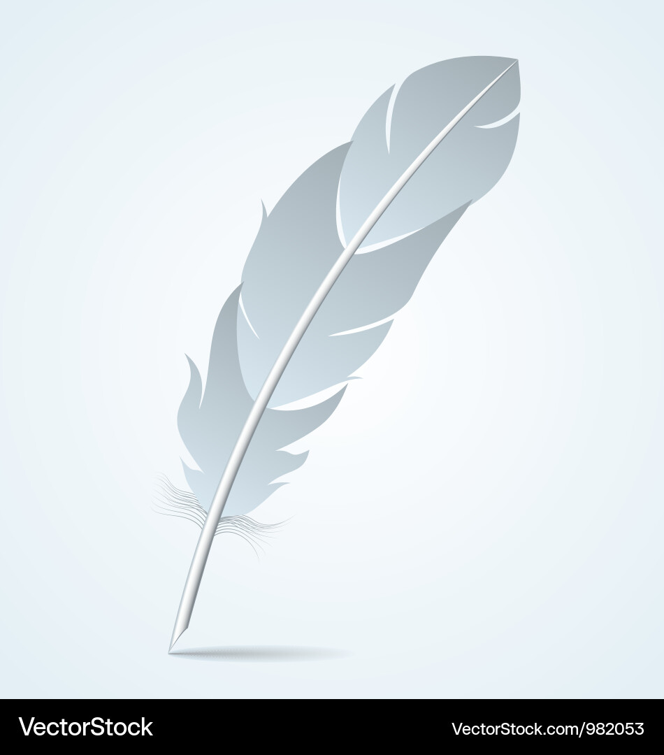 Elegant Quill Pen Royalty Free Vector Image - VectorStock