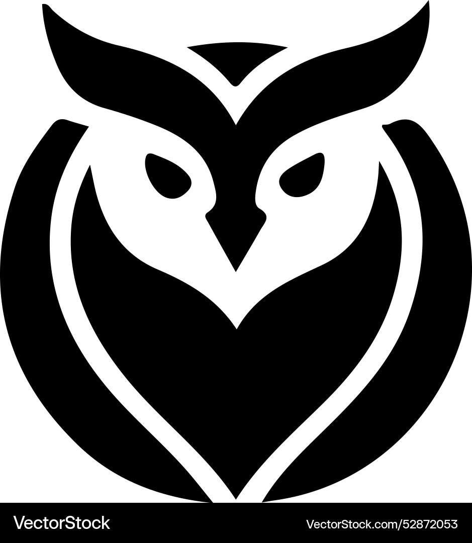 Owl - high quality logo Royalty Free Vector Image