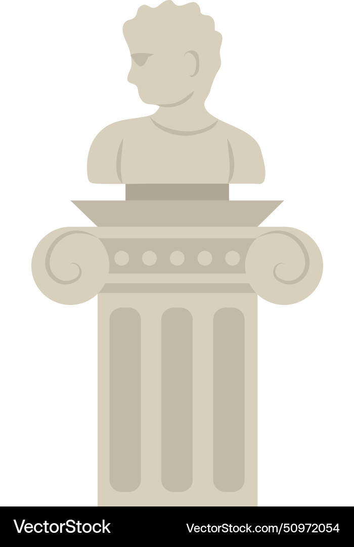 Art museum sculpture Royalty Free Vector Image