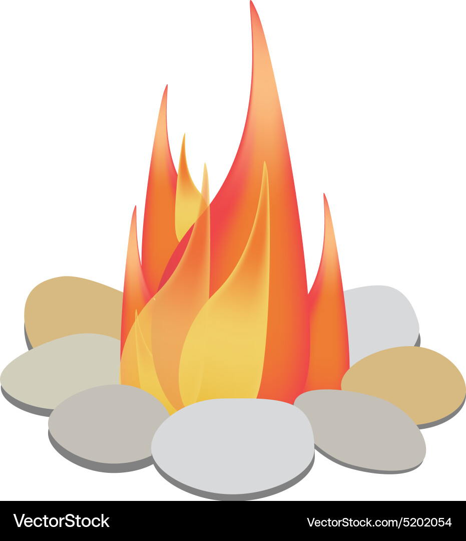 Campfire Royalty Free Vector Image - VectorStock