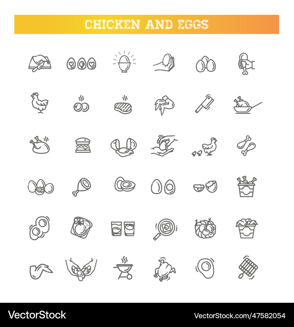Chicken meat Royalty Free Vector Image - VectorStock
