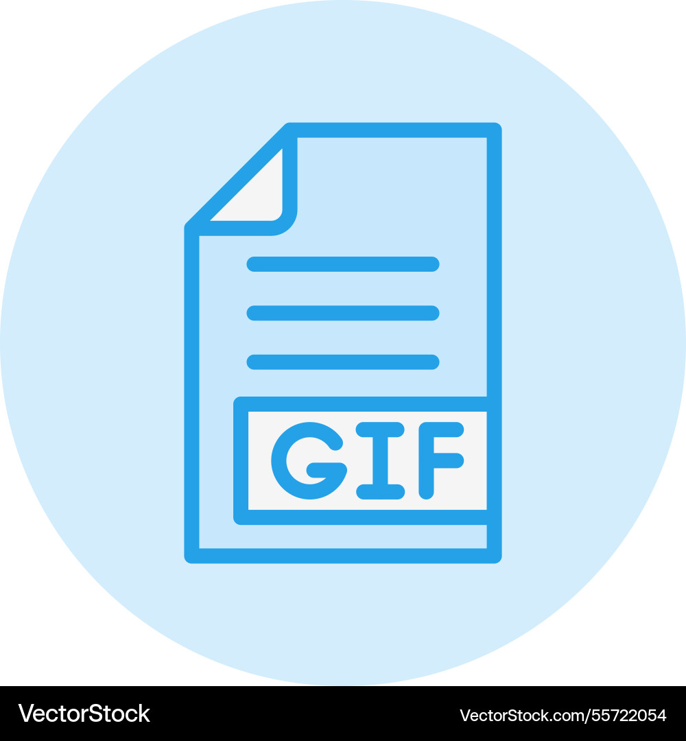Gif icon design Royalty Free Vector Image - VectorStock