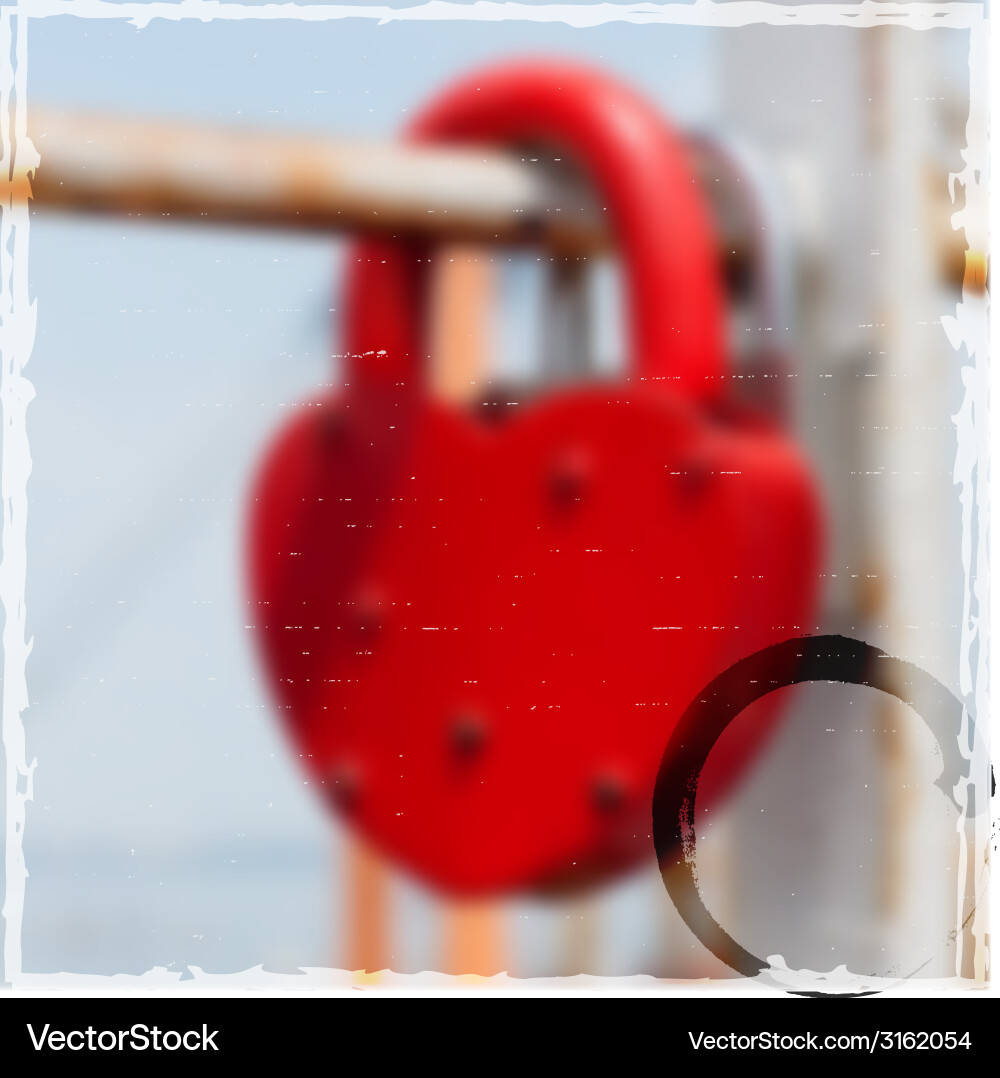 Heart lock Royalty Free Vector Image - VectorStock