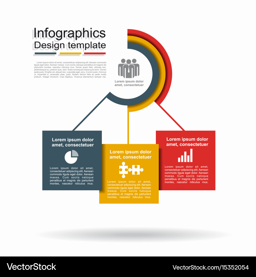 Infographic design template with place for your Vector Image
