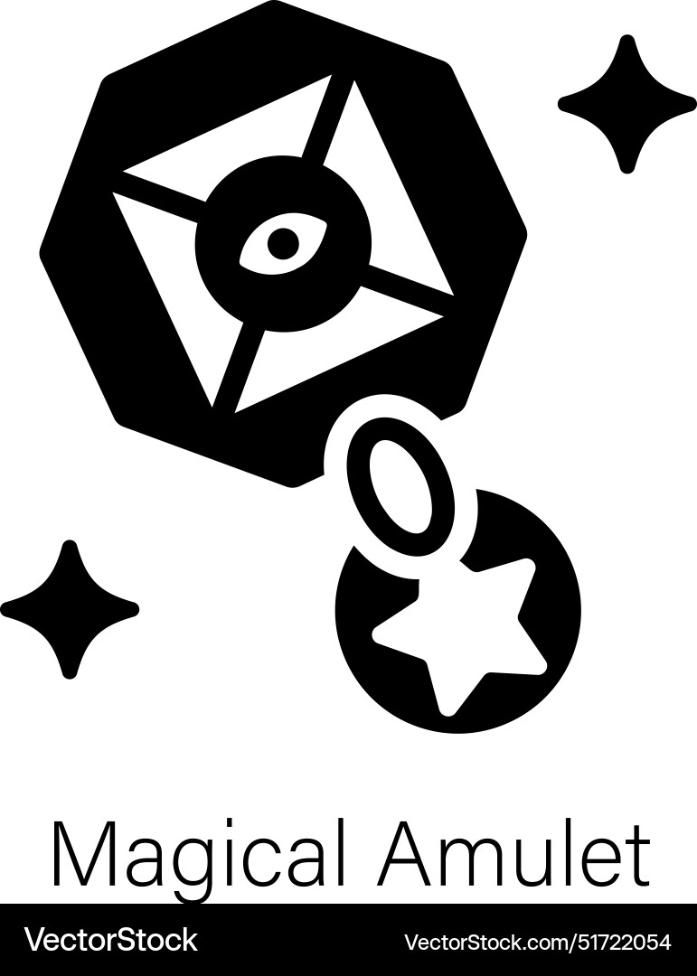 Magical amulet Royalty Free Vector Image - VectorStock