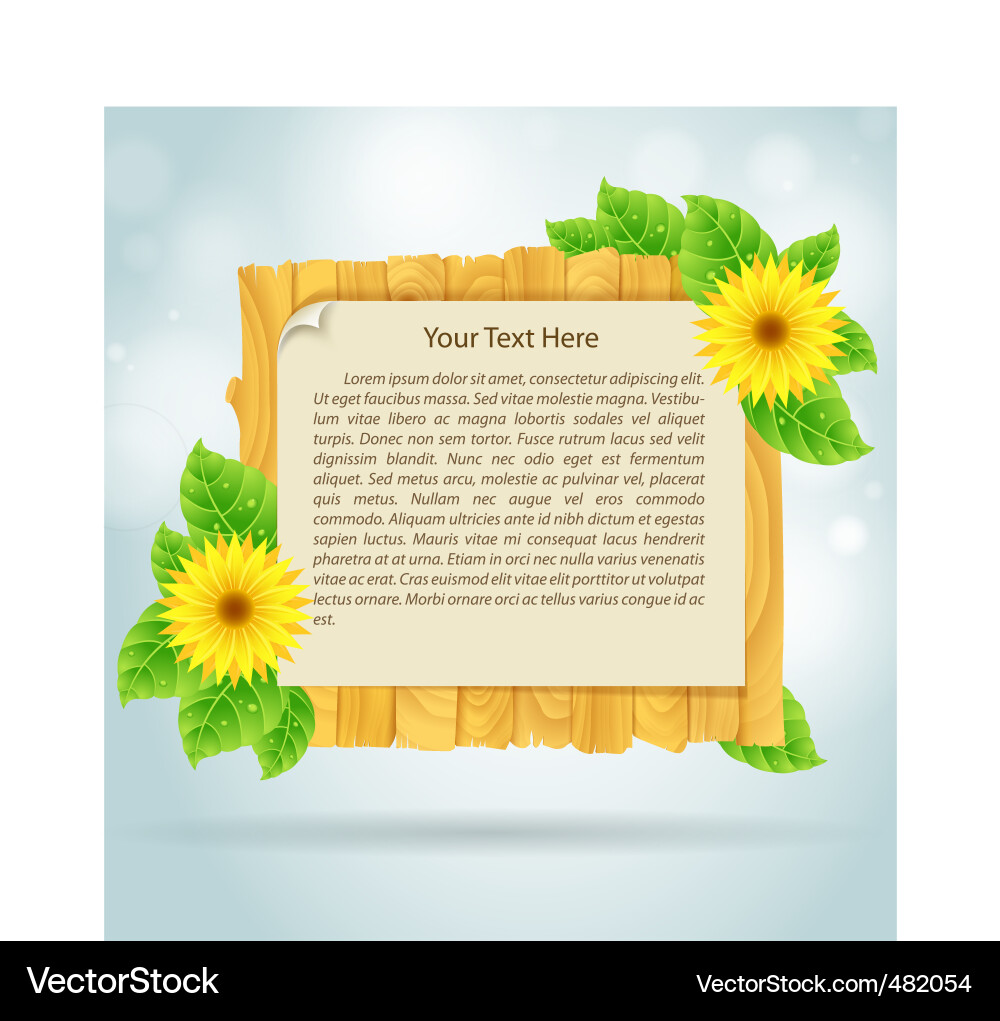 Spring frame Royalty Free Vector Image - VectorStock