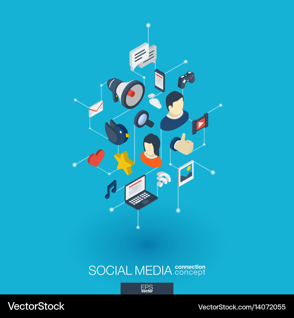 Digital Network Icons - Connection Royalty Free Vector Image