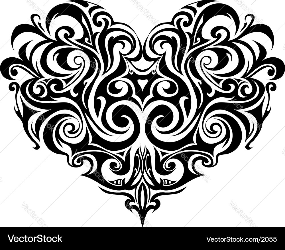 Heart-shape Royalty Free Vector Image - VectorStock