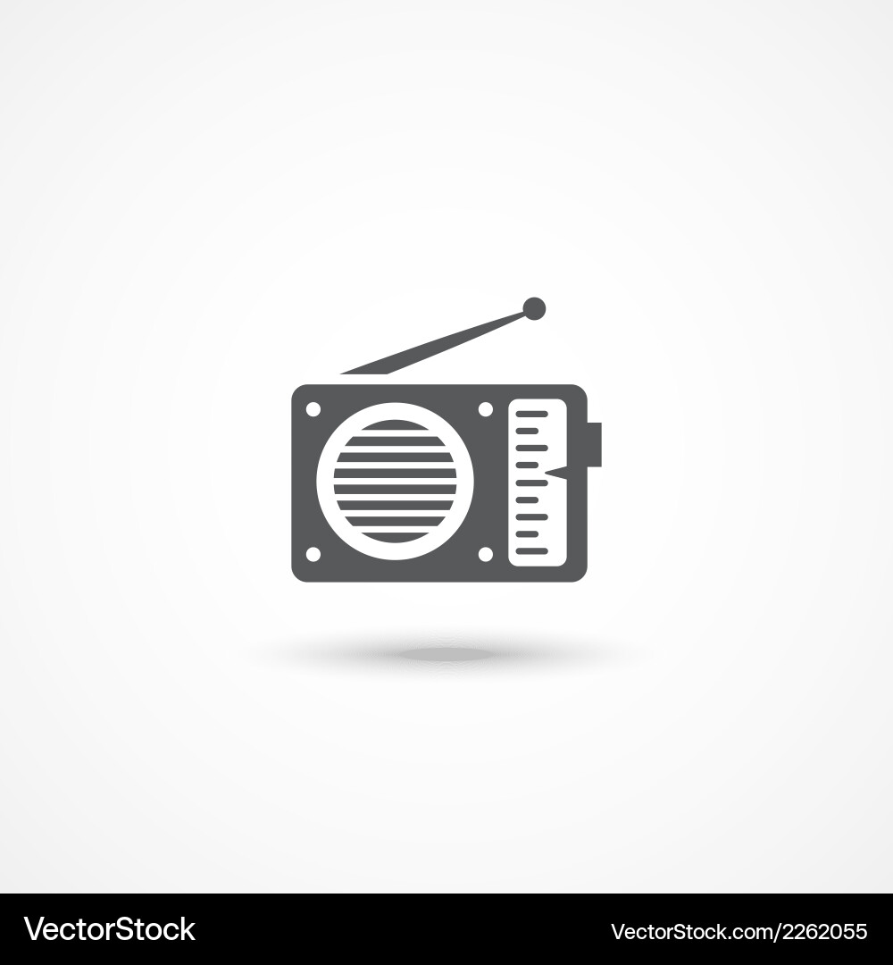 Radio icon Royalty Free Vector Image - VectorStock