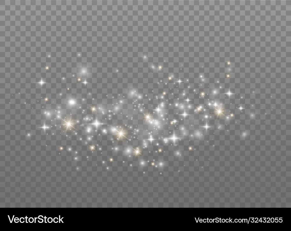 Sparkling dust particles Royalty Free Vector Image