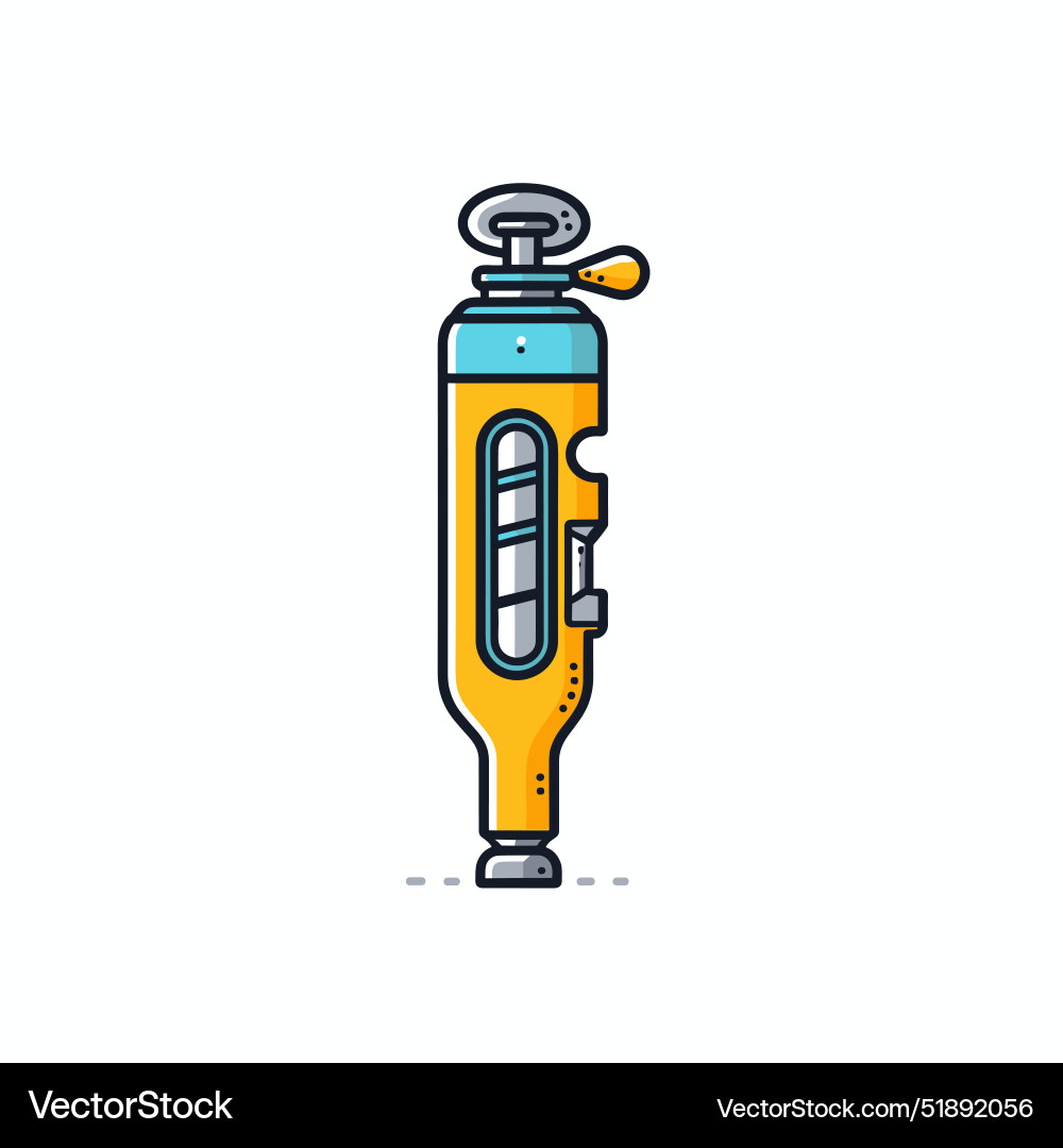 Compact cartoon of an industrial tool Royalty Free Vector