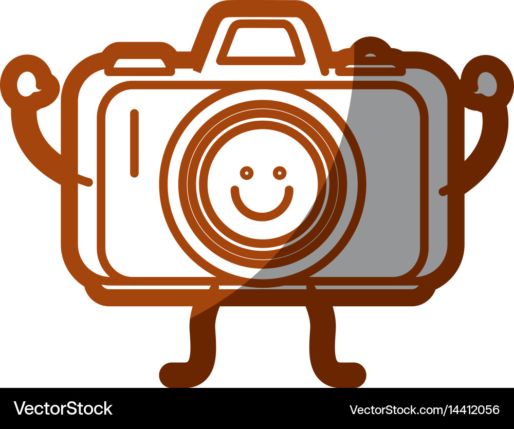 Happy camera icon Royalty Free Vector Image - VectorStock