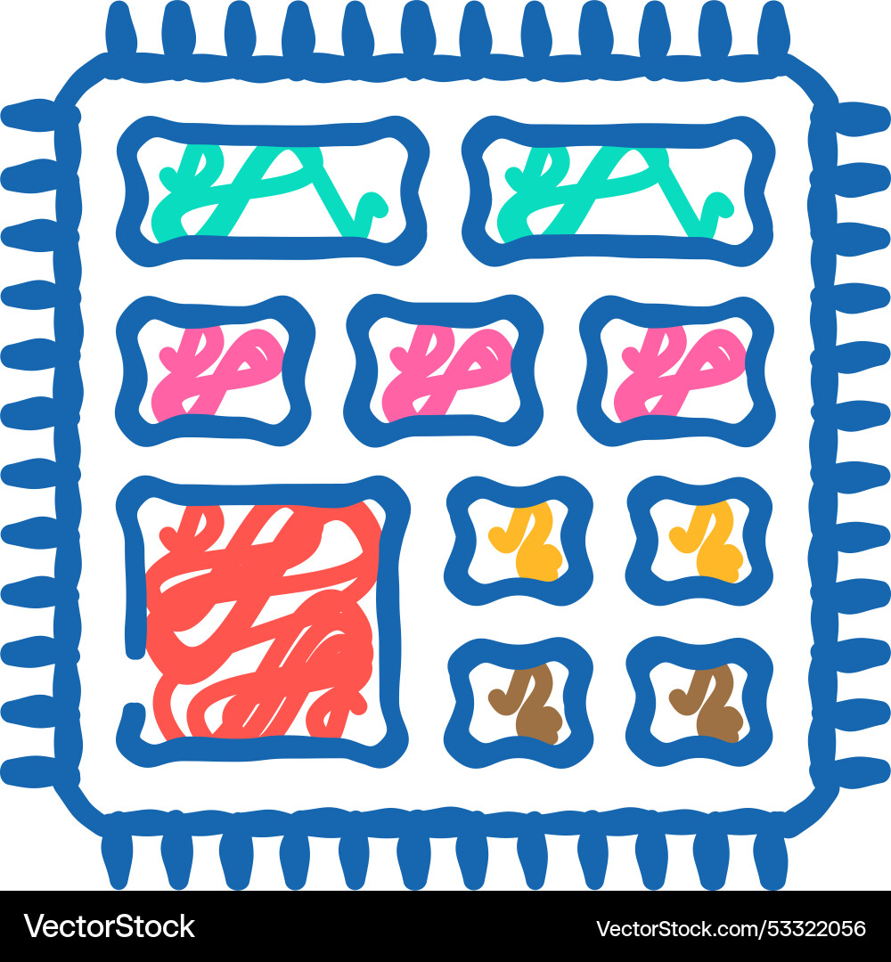 Microcontroller electrical engineer icon doodle Vector Image Microcontroller electrical engineer icon doodle Vector Image
