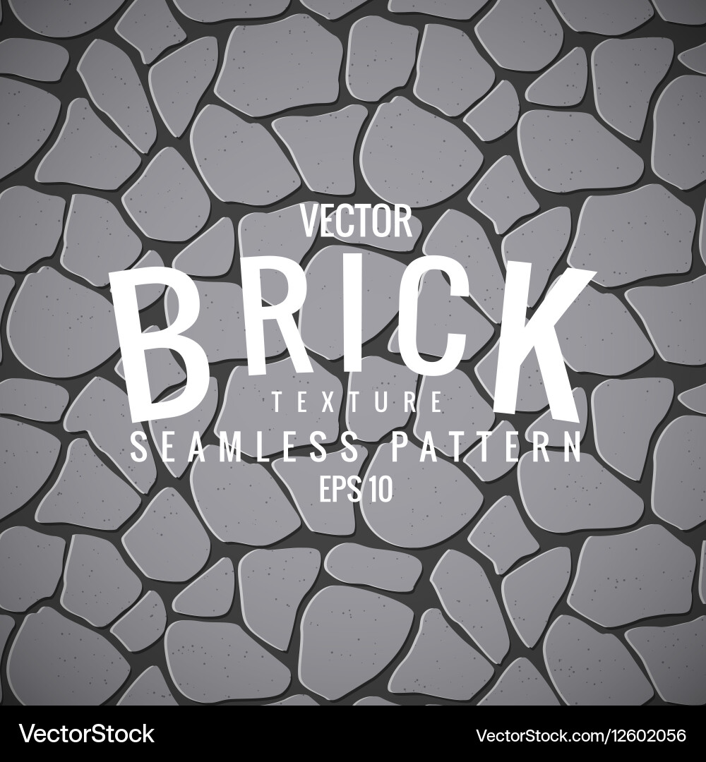 Seamless texture of stone brick Royalty Free Vector Image