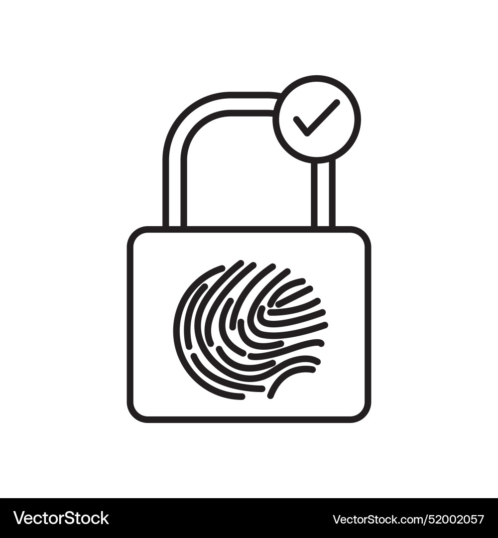 Facial biometric icon ideal for identity Vector Image