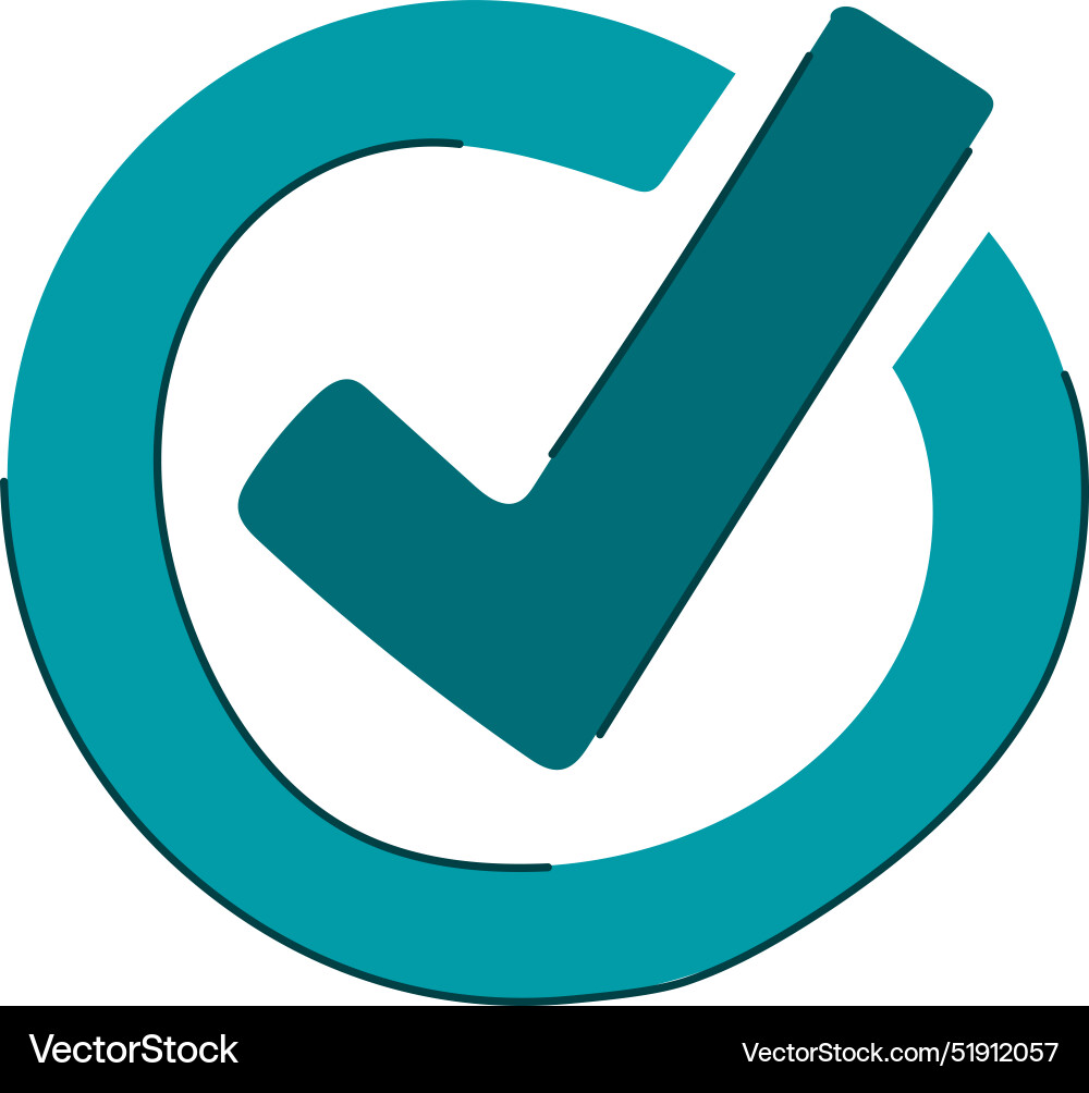 List check mark cartoon Royalty Free Vector Image