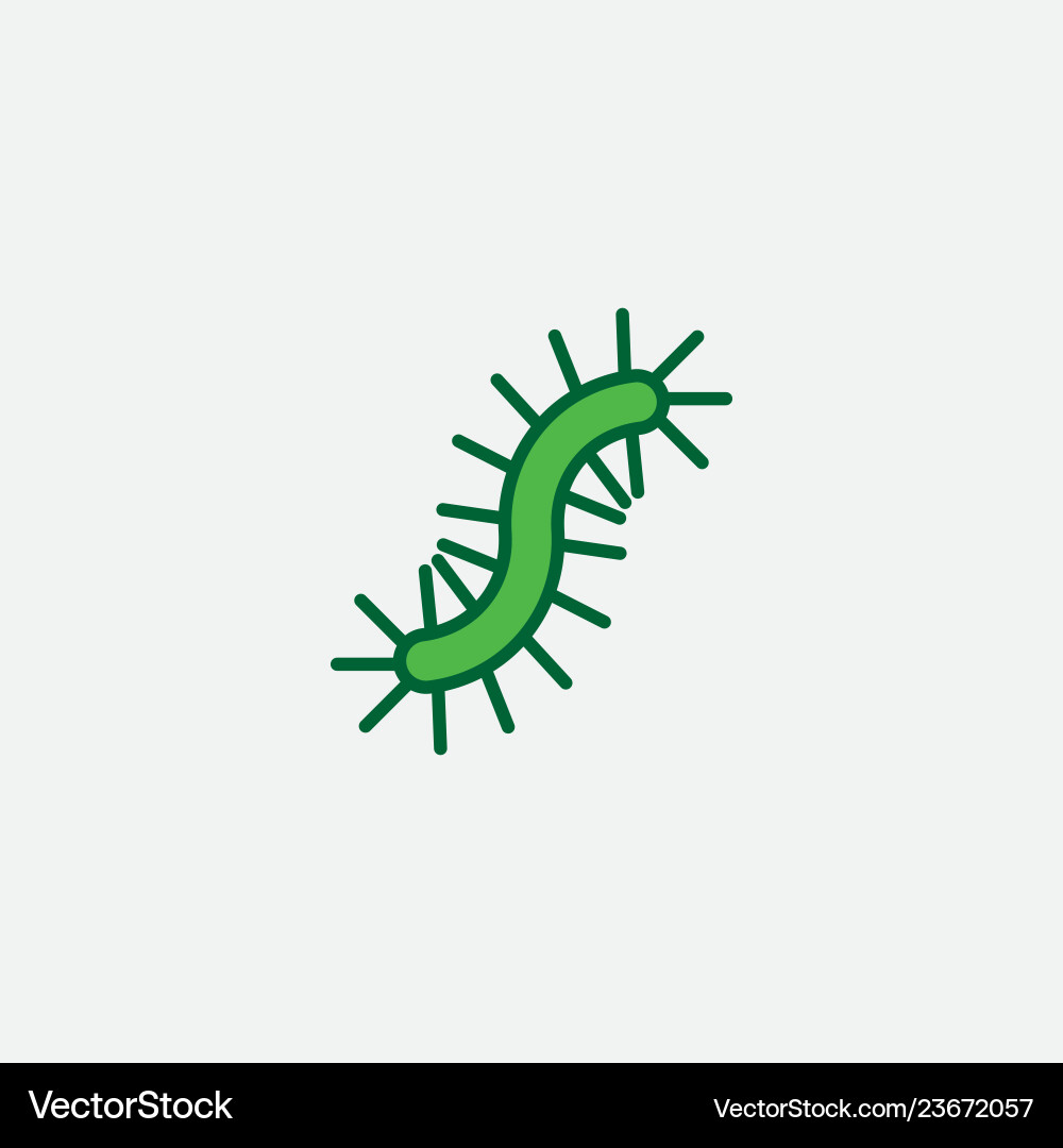 Parasite icon bacteria symbol Royalty Free Vector Image