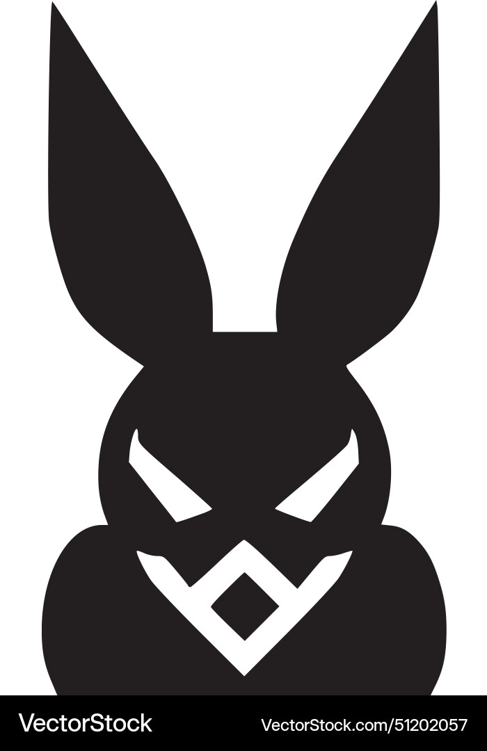 Rabbit - minimalist and simple silhouette Vector Image