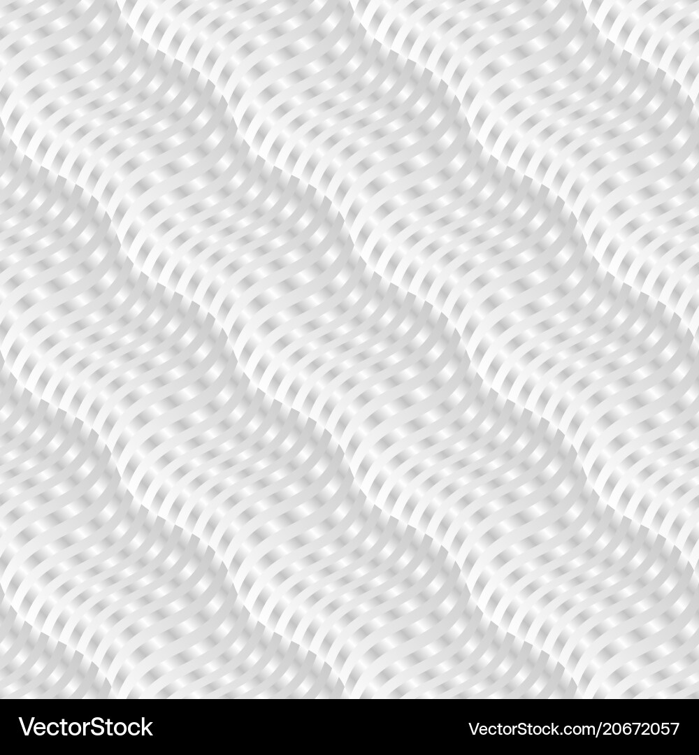 White wavy background seamless pattern Royalty Free Vector