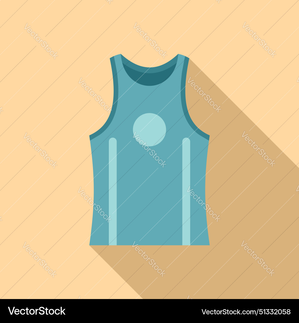 A blue tank top Royalty Free Vector Image - VectorStock