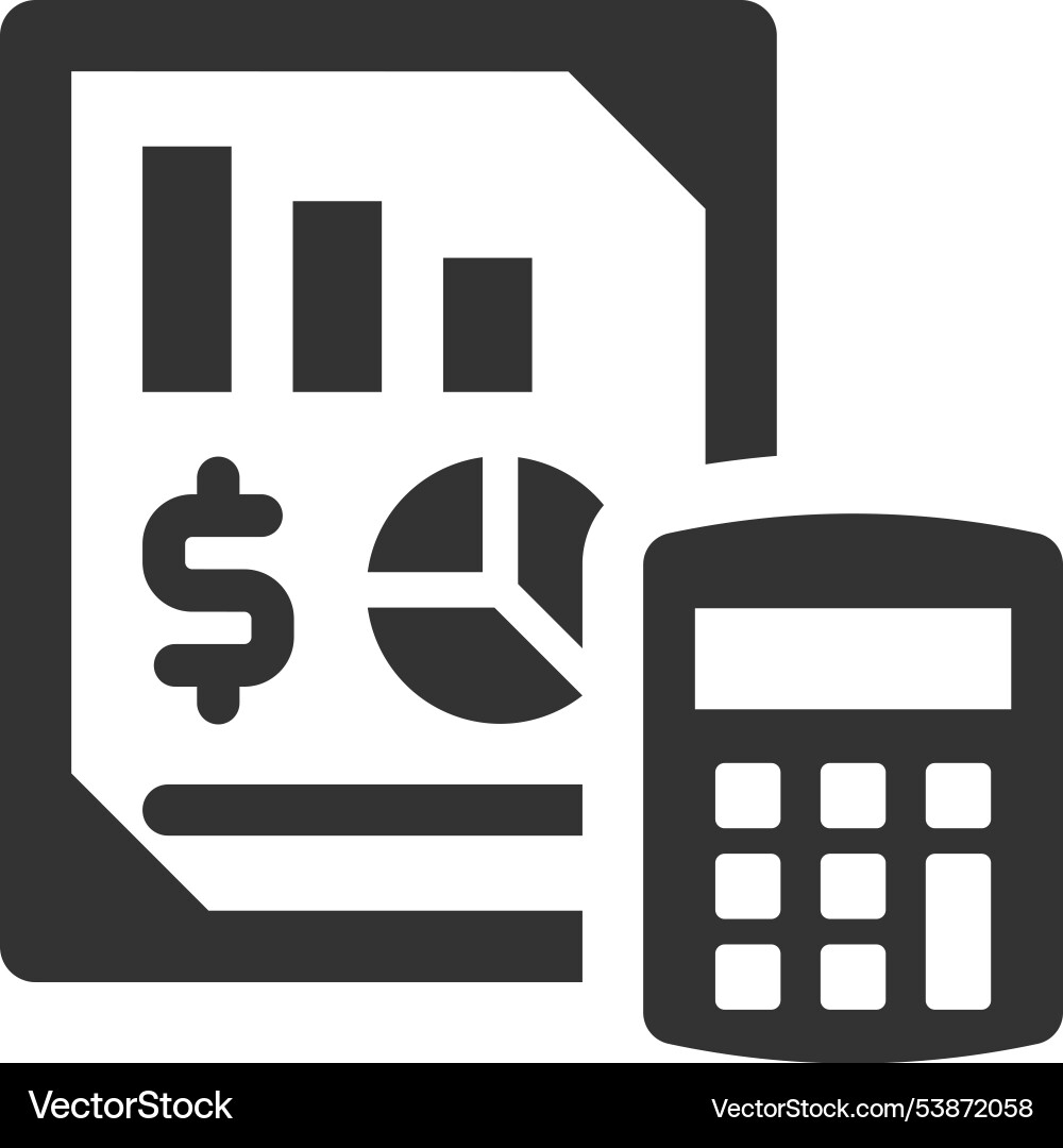Accounting icon Royalty Free Vector Image - VectorStock