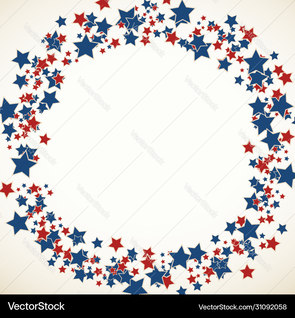 American patriotic background frame Royalty Free Vector