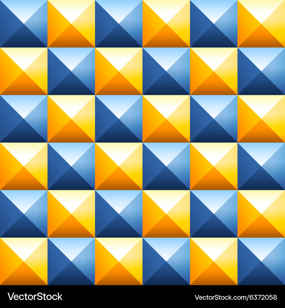 Colorful pyramids seamless pattern Royalty Free Vector Image