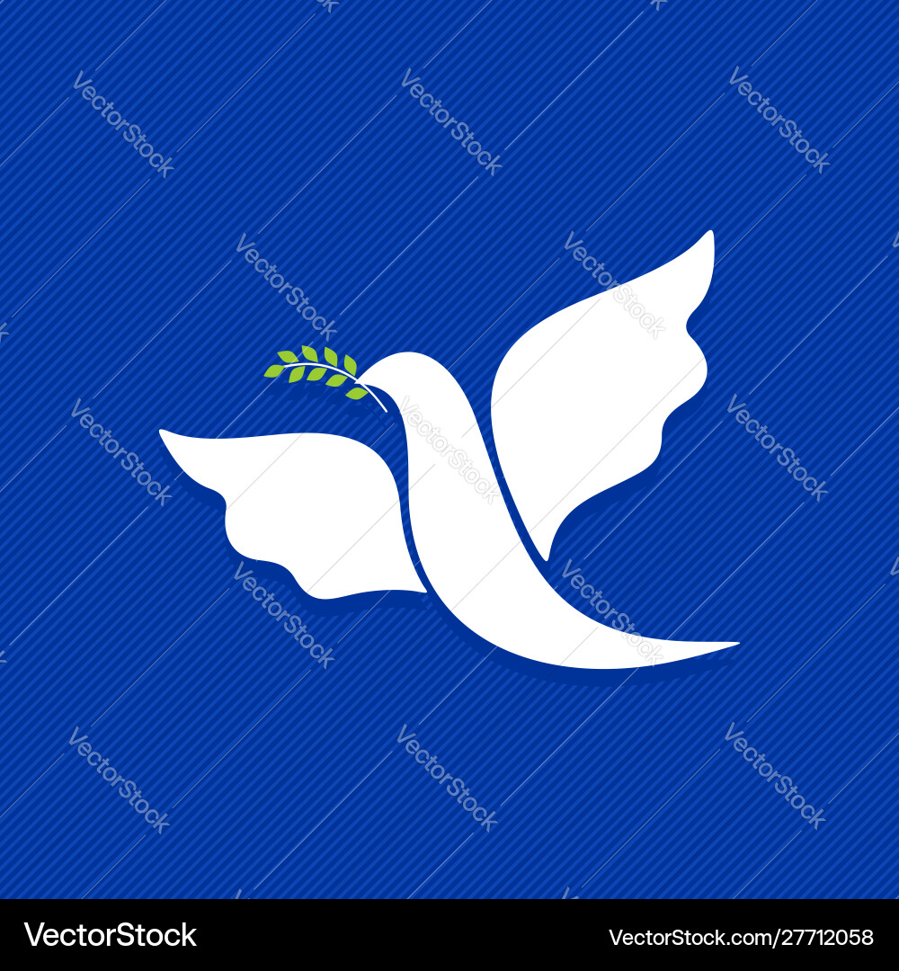 Dove a symbol peace and purity Royalty Free Vector Image