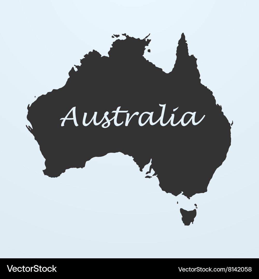 Map of australia Royalty Free Vector Image - VectorStock